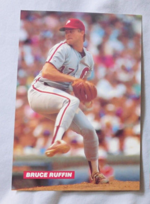 1990 Bruce Ruffin Philadelphia Phillies 4x6 Baseball Photo Card Team ...