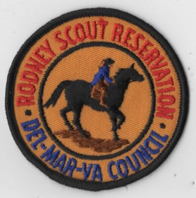 Rodney Scout Reservation Del Mar Va Council BSA Patch BLACK Bdr ...