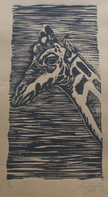 LYNN KEATING AUSTRALIAN LINOCUT PRINT "GIRAFFE 1" LTD ED 2013 | eBay ...