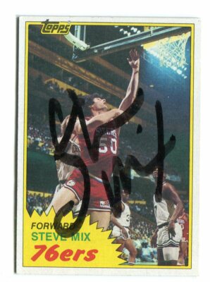 PW) STEVE MIX 1981 Topps IP AUTO #92 Philadelphia 76ers | eBay