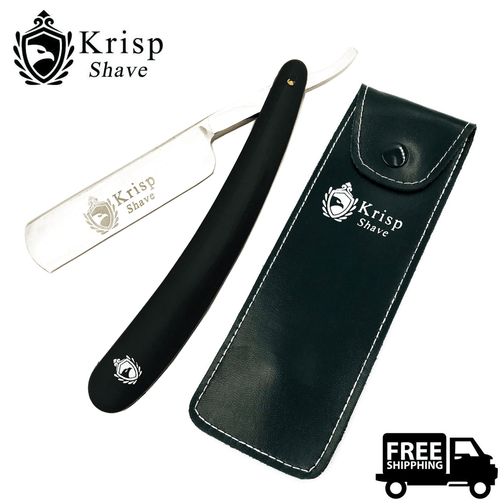 NEW KRISP SHAVE READY WET BEARD CUT THROAT MEN BARBER STRAIGHT EDGE ...