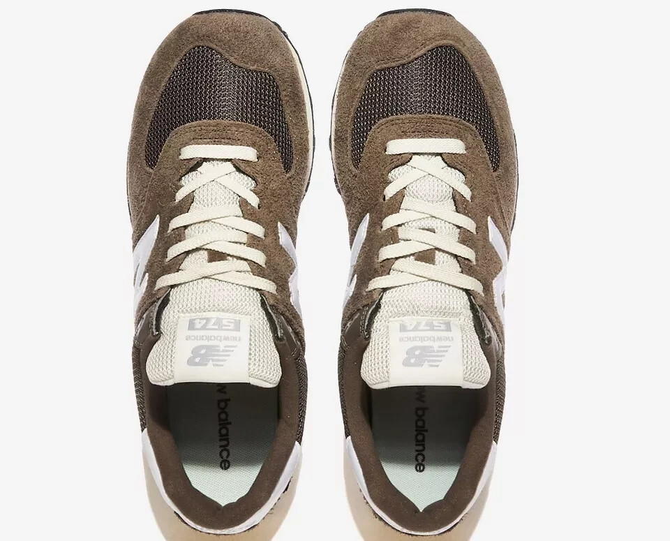 New Balance 574 Dark Mushroom Angora U574RBI Men Size 8-13 New Casual ...