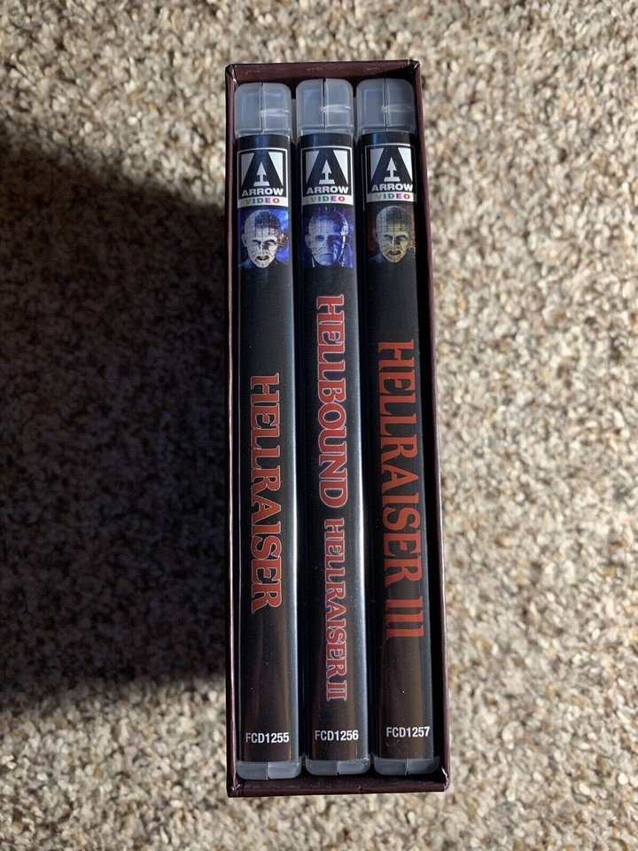 Hellraiser Trilogy (Blu-ray, 1987-1992, 3-Disk Set) Arrow Region B Set ...
