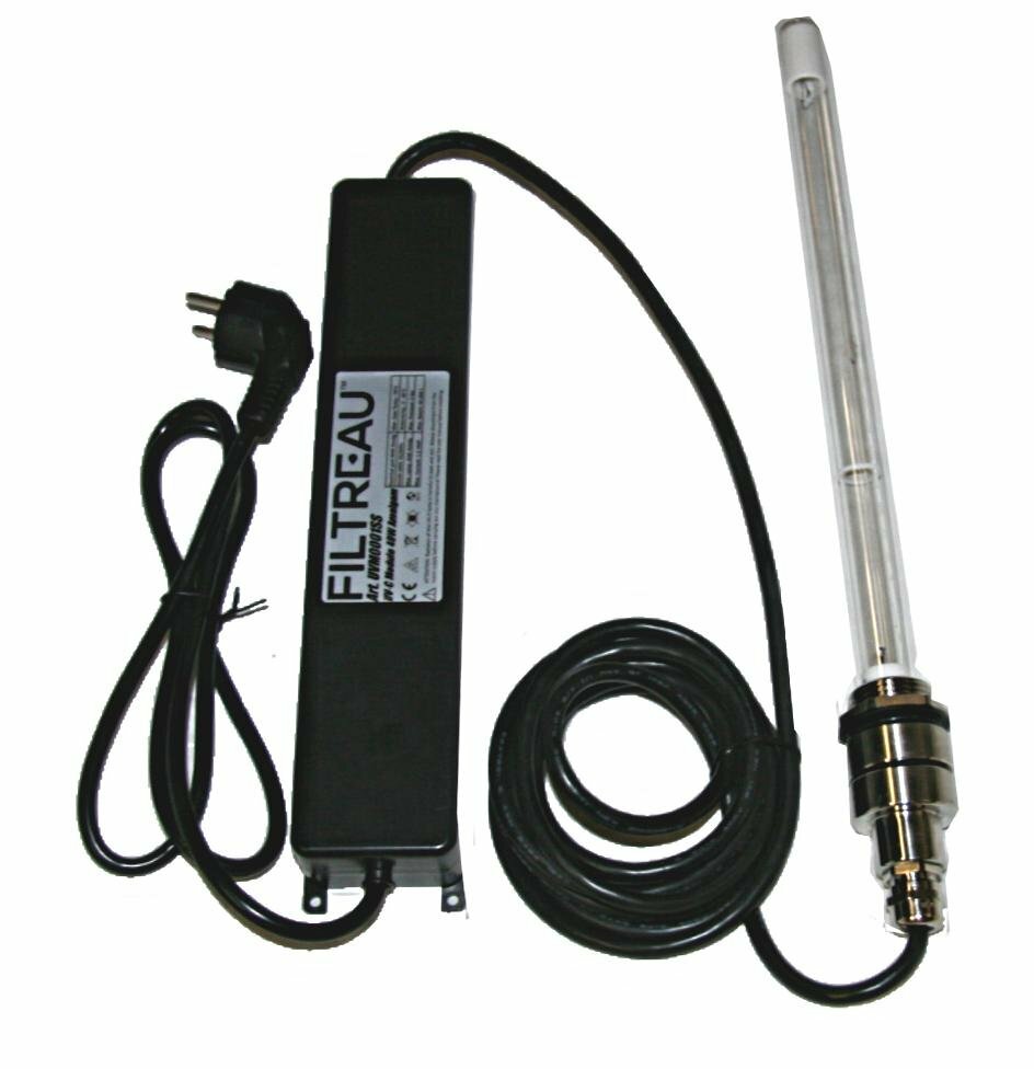 Tauch UVC UV Klärer 40 80 Watt Amalgam Edelstahl Tauchstrahler Koi ...