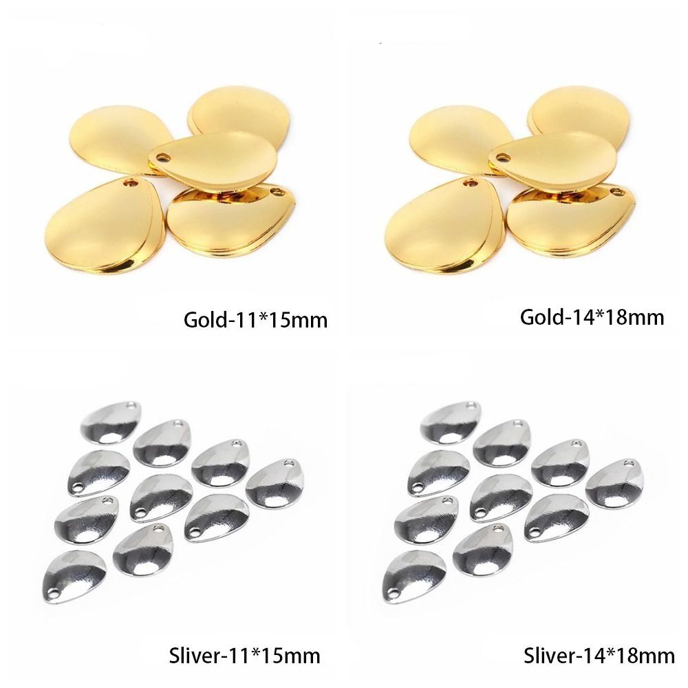 Nickel Vibration VIB Lure Fishing Attractor Spinner Metal Water drops ...