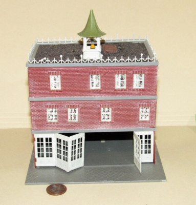 ho scale FIRE DEPARTMENT BUILDING for Model Train Layouts & Display | eBay