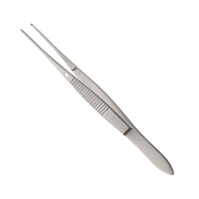 Iris Tissue Forceps, 4", Extra Delicate, Strt, 0.5mm wide Tips, 1x2 T ...