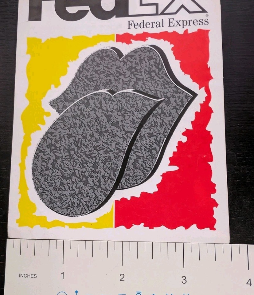 Fedex Rolling Stones Promo Tour Sticker Early 1990s | eBay
