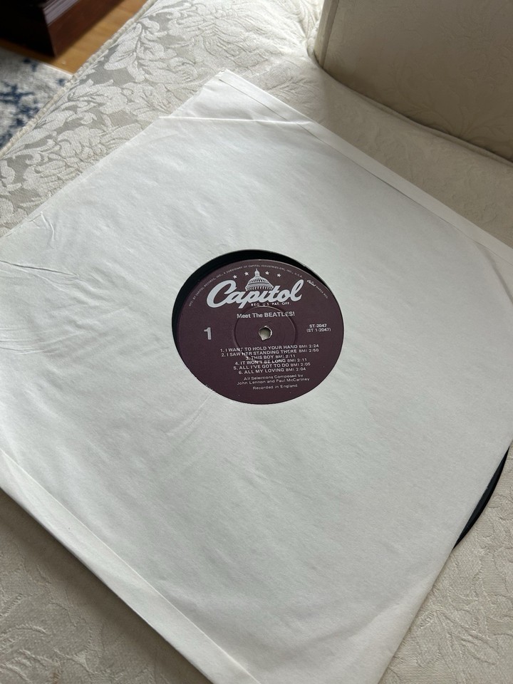 MEET THE BEATLES CAPITOL PURPLE CAPITOL STEREO ST 2047, NM condition | eBay