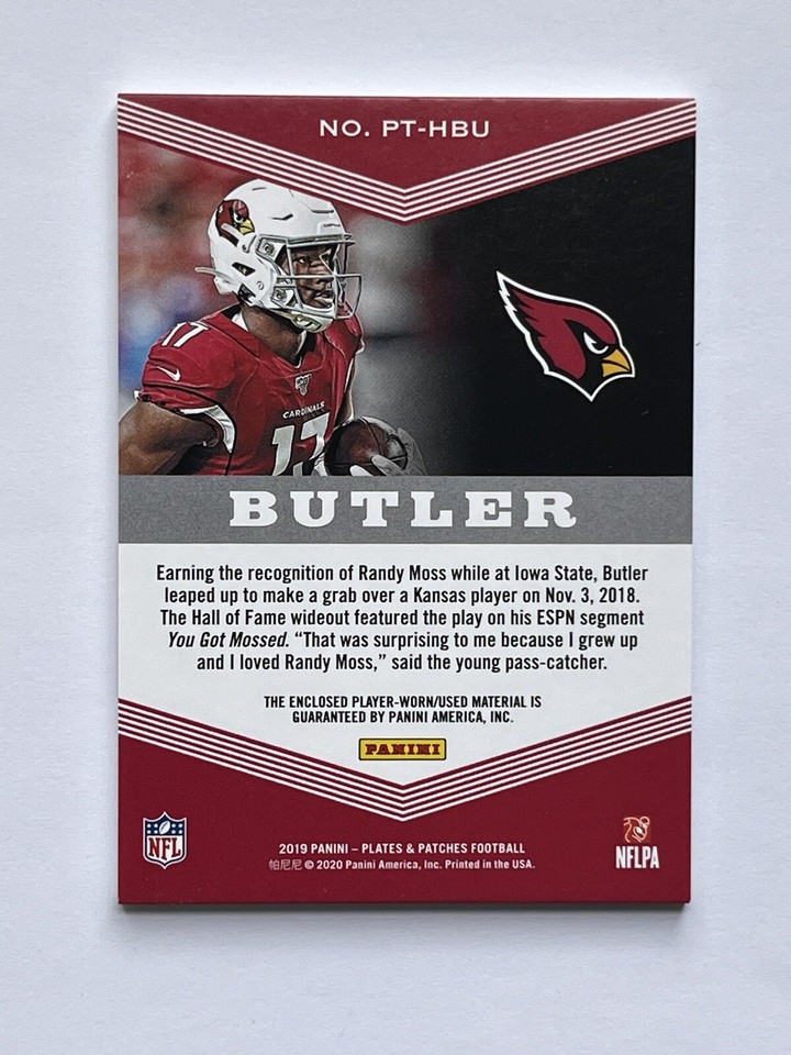 /50 HAKEEM BUTLER 2020 PLATES & PATCHES 3 Color PATCH TRIO Blue Foil ...