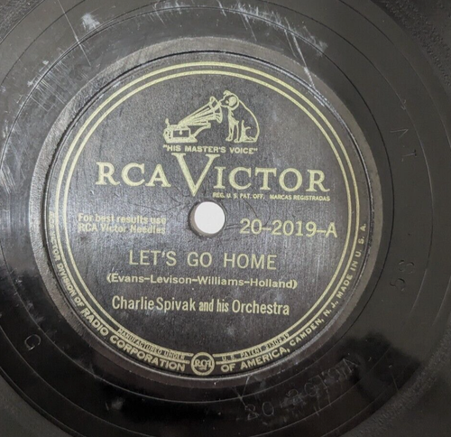 Charlie Spivak & His Orchestra Let's Go Home / Stomping Room Only 78 ...