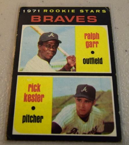 1971 TOPPS BRAVES ROOKIE STARS RALPH GARR/RICK KESTER #494 | eBay