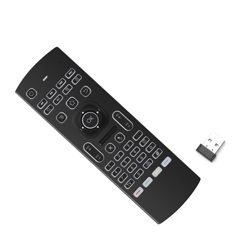 81 Keys 2.4G RF Backlit Fly Air Mouse TV Remote Control For KODI TV BOX ...