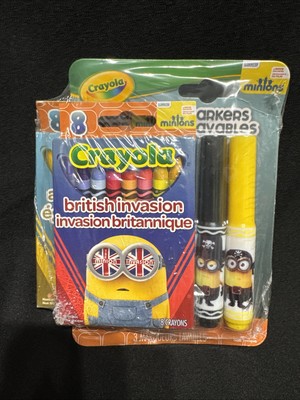 CRAYOLA MINIONS Crayons And Marker Lot- New Ancient Egypt & British ...
