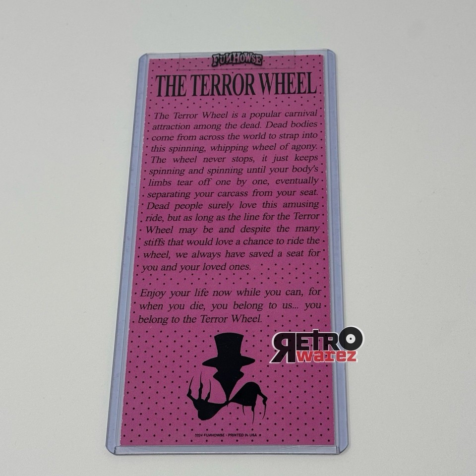 Insane Clown Posse Terror Wheel Ticket Large Trading Card PURPLE ICP ...