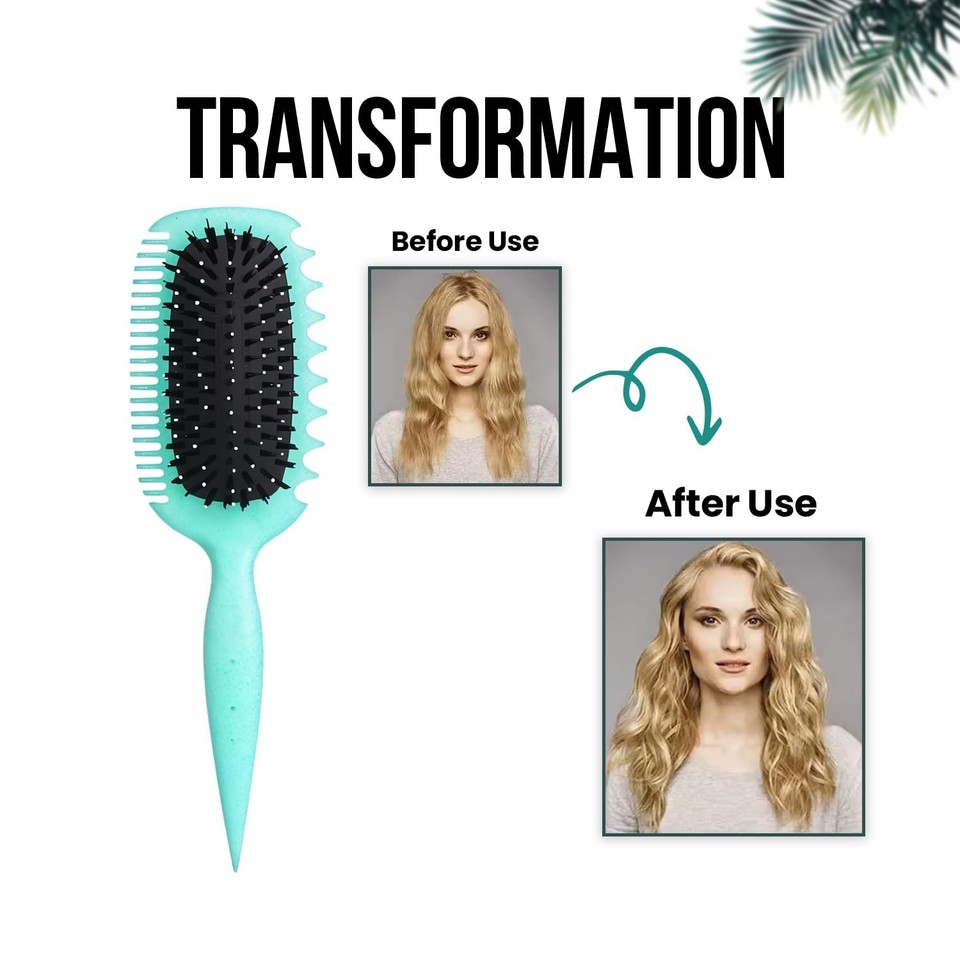 Velvizia Curl Defining Brush 1PC Styling & Shaping Brush for Curly Hair ...