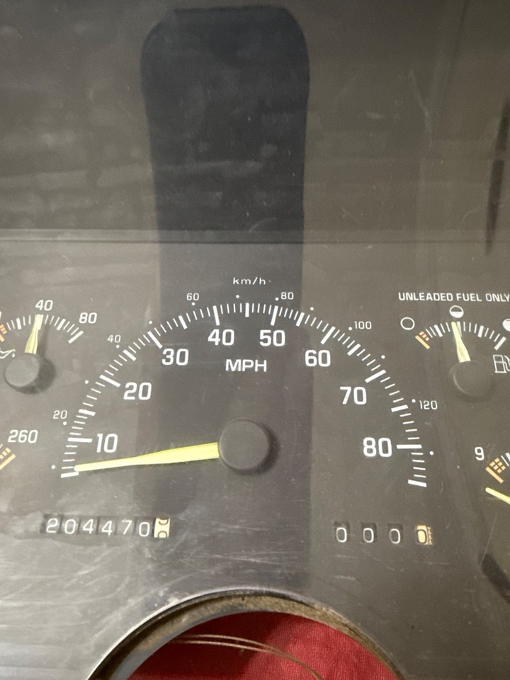 1988 93 1994 Chevrolet GMC CK Silverado Sierra Instrument Gauge Cluster ...