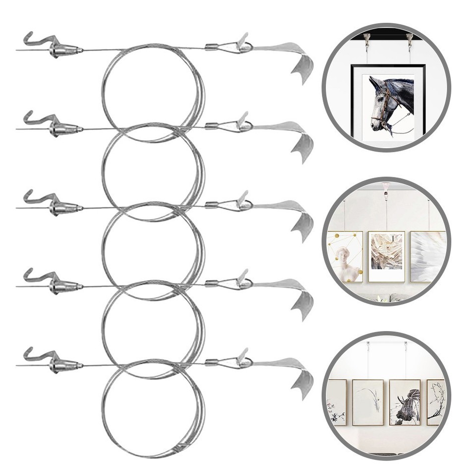 5 Sets Heavy Duty Picture Hangers Wire Frame for Hanging Hardware ...