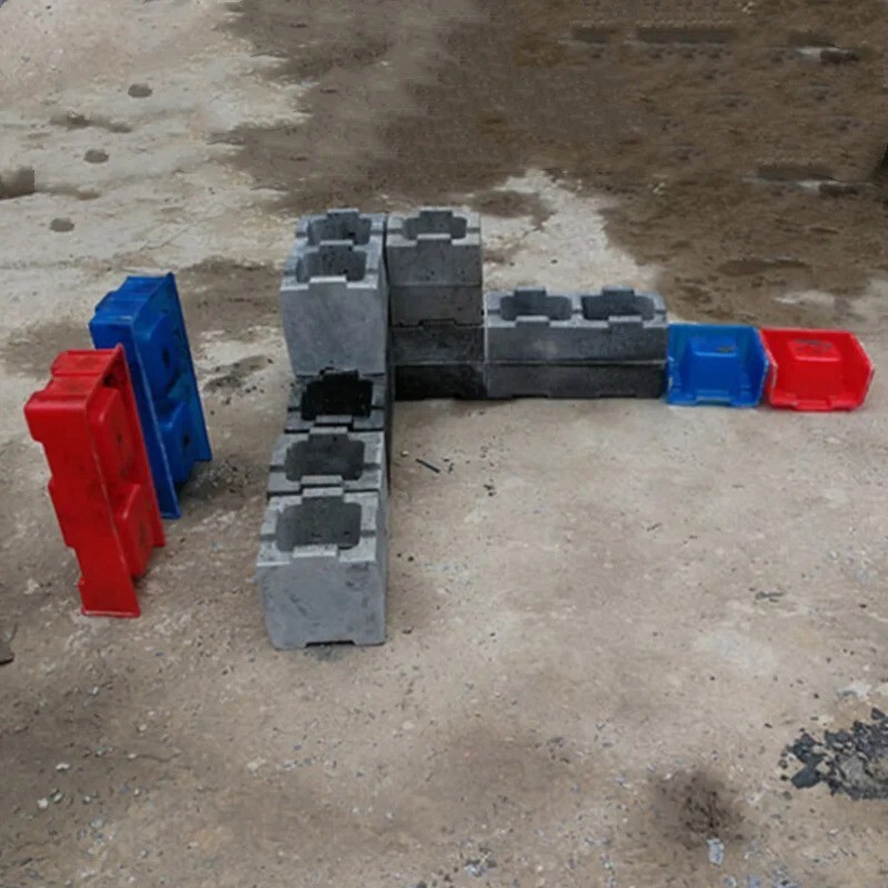 Concrete Interlocking Brick Mold 40 cm Hollow Construction Bricks ...