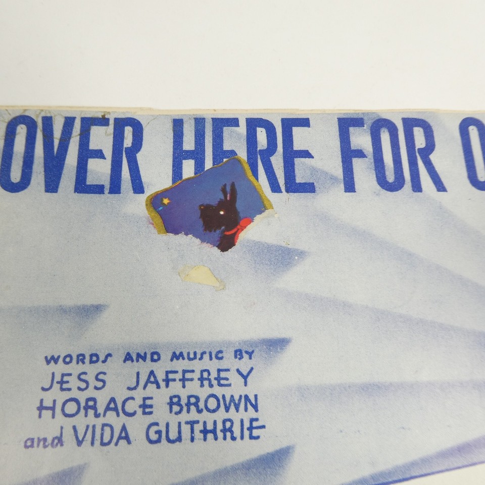 Over Here For Over There CBC Sheet Music Canada 1940 WWII Vintage | eBay