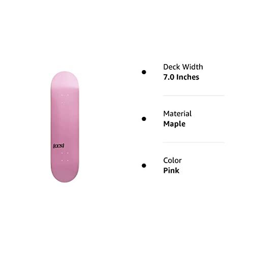 [CCS] Logo Skateboard Deck Pink 7.00" | eBay