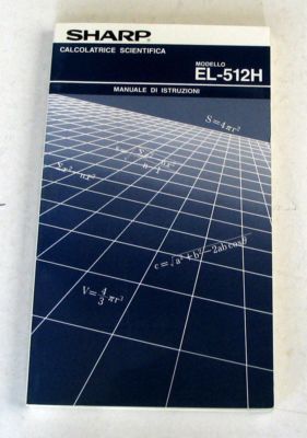 MANUALE ISTRUZIONI - SHARP EL-512H - Nuovo | eBay