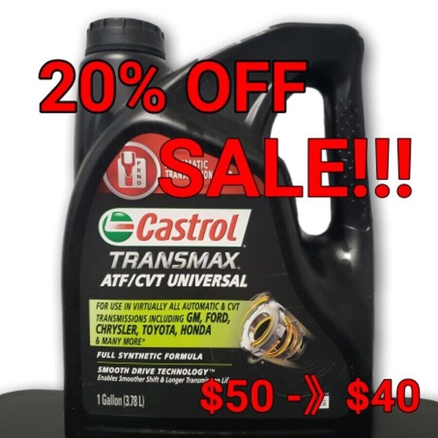 Castrol Transmax ATF/CVT Universal Automatic Transmission Fluid 1 ...