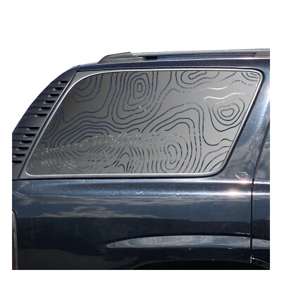 Topographic Mountain topography map Decals for Chevy Tahoe window 2000 ...