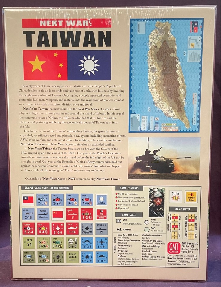 NEXT WAR: TAIWAN {NEW/Sealed} - GMT Games - NICE! Mmp | eBay