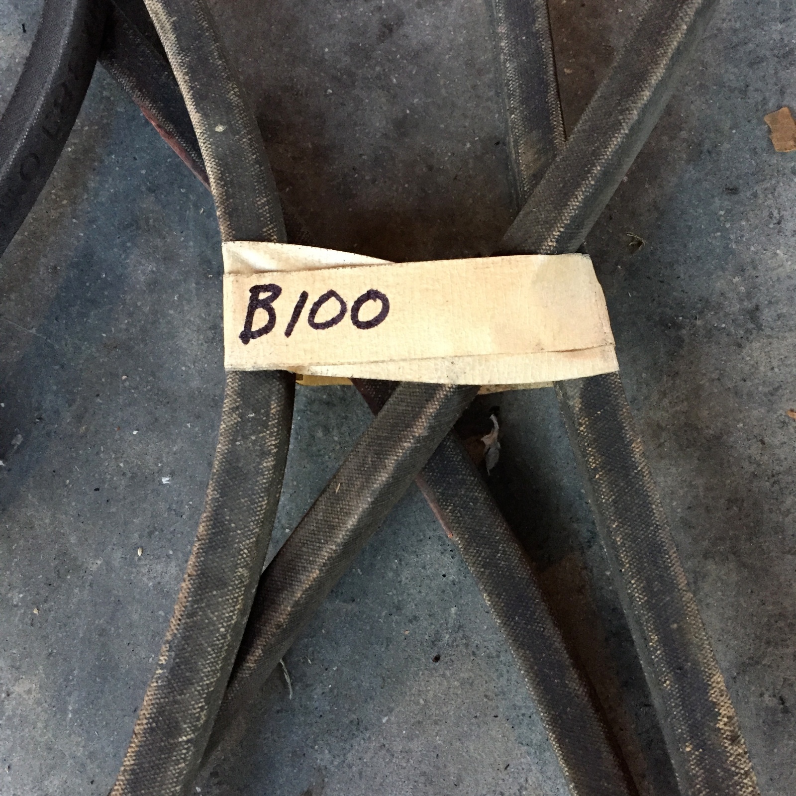 Gates V belt, B100, NOS. Item: 1628 | eBay