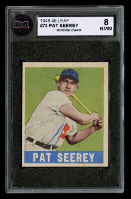 1948 LEAF #73 PAT SEEREY KSA 8 SOLID CENTERING NICE ONE OWNER CHICAGO ...