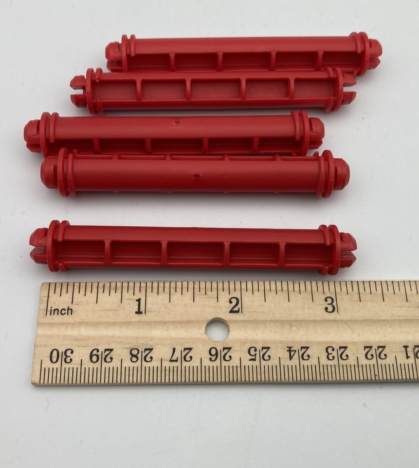 Fisher Price Trio Blocks Replacement Parts LOT 5 RED 3" STICKS Building ...