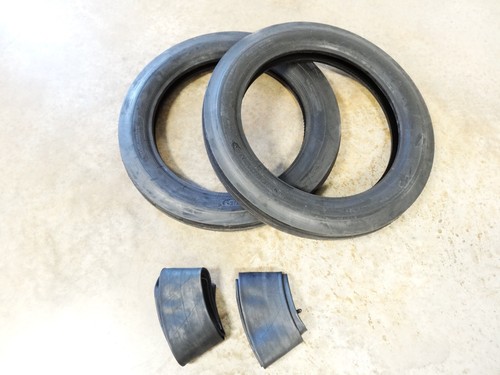 TWO New 4.00-19 Deestone Tri-Rib 3 Rib Front Tractor Tires WITH Tubes ...