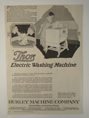 1920 Thor Electric Washing Machine / Price's Vanilla Extract Vintage ...