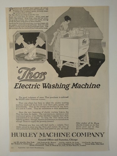 1920 Thor Electric Washing Machine / Price's Vanilla Extract Vintage ...
