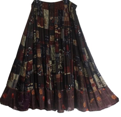 BOP We Be Bop -Sz 3XP 3 X Petite Full Flowing Funky Nothing Matches Rayon Skirt | eBay