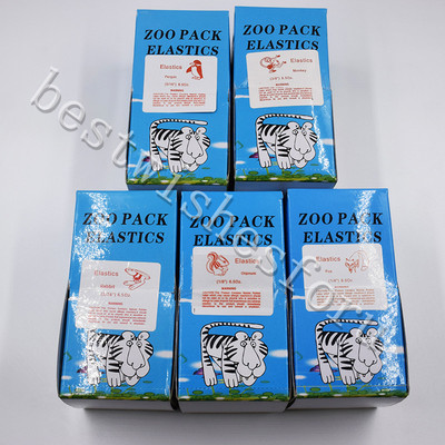 Dental Orthodontic Elastics Latex Zoo Pack Rubber Bands Brace 6.5 Oz ...