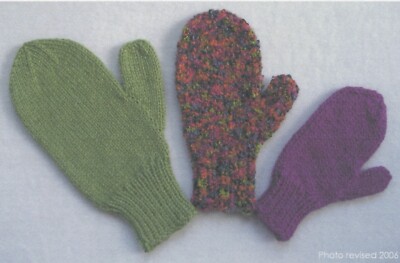 Lisa Knits Knitting Pattern AC-001 Mittens, Mittens, Mittens 4 gauges ...