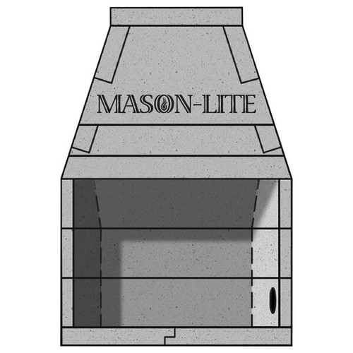 Mason Lite 33 Inch Masonry Fireplace Firebox Kit MFP33 | eBay
