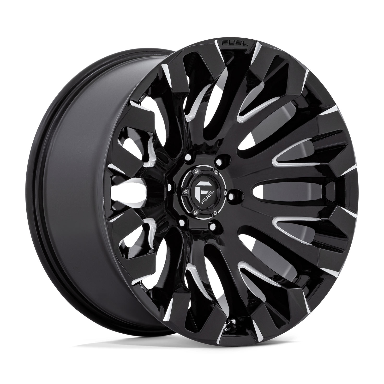 1 New Gloss Black Milled Fuel 1PC D828 QUAKE 20X9 1 5X114.3 ...