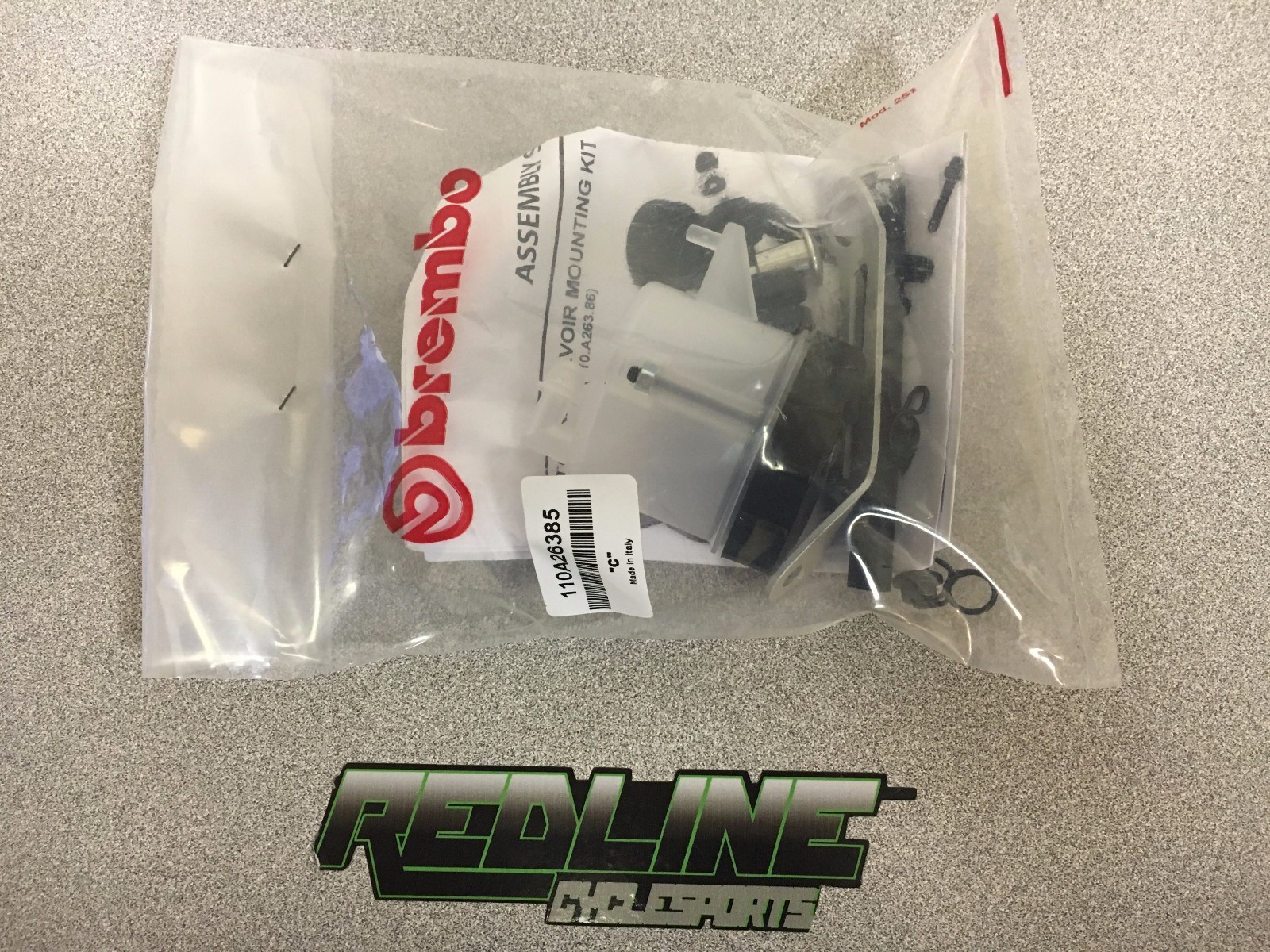 Brembo RCS 19 Brake Master Cylinder Reservoir Mount Kit