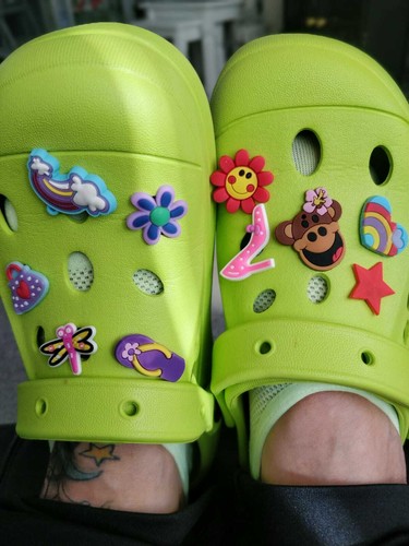 20 X Mixed Croc Cloggy Shoe Badges Shoe Charms Embellishments Button ...