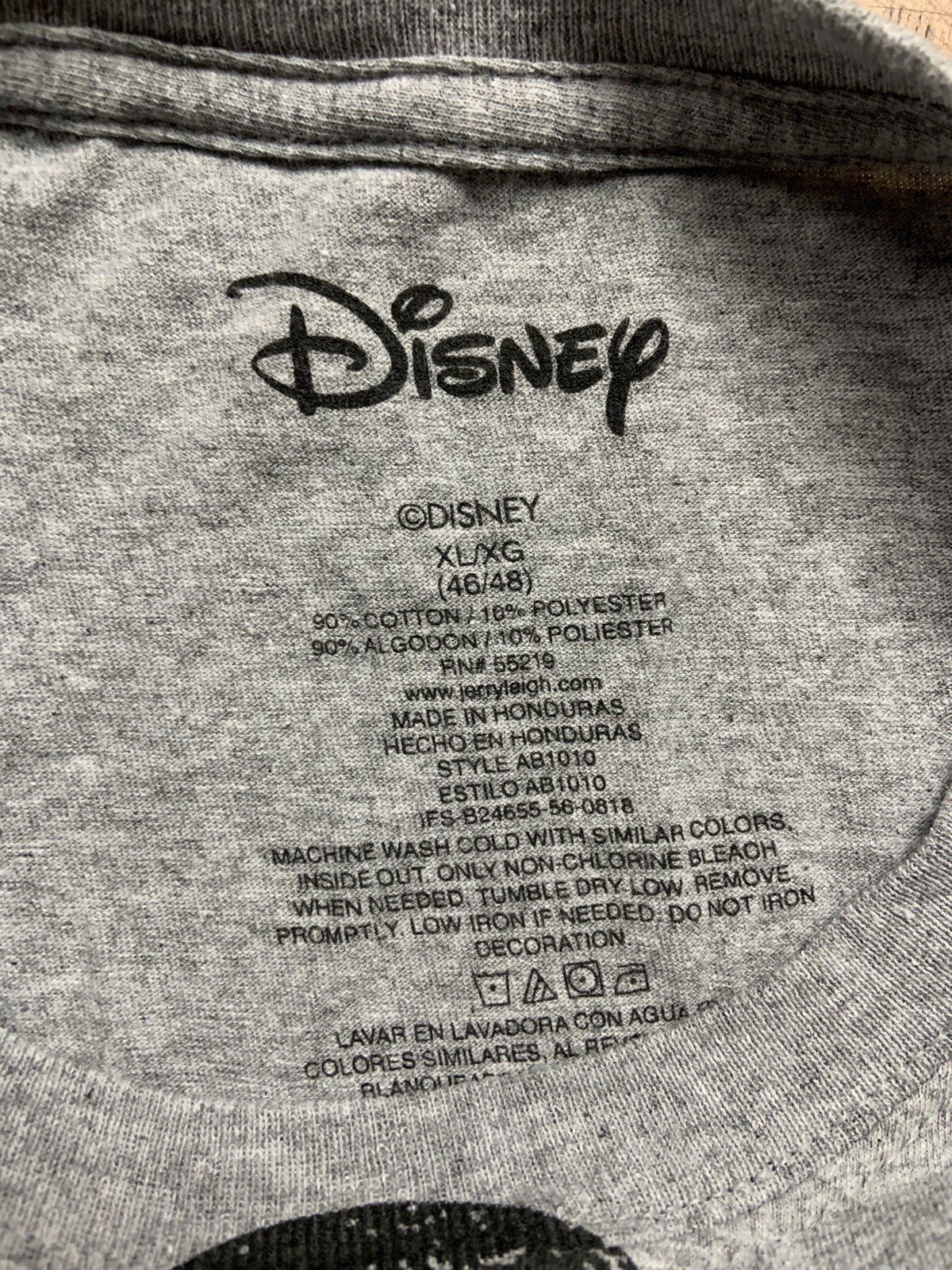 Disney Headless Mickey Mouse Gray Size XL Men’s T-Shi… - Gem