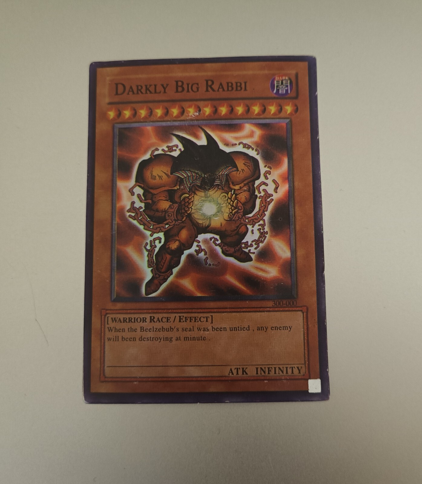 Darkly Big Rabbi Yu Gi Oh! RARE Card | eBay Australia