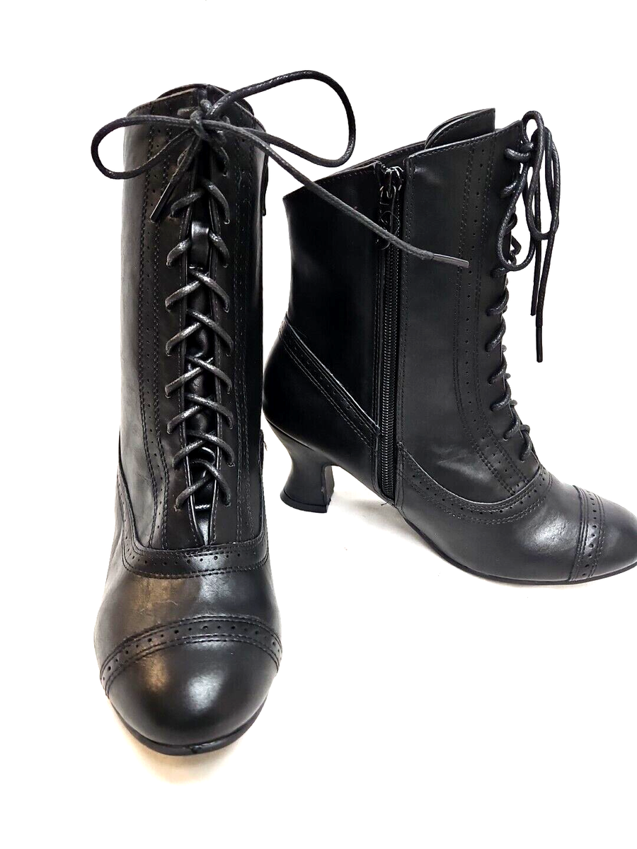 Victorian Steampunk Boots Victorian Black Granny Boots For Women