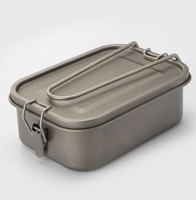 700ml Outdoor EDC Survival Lightweight Pure Titanium Mess Tin Fast ...