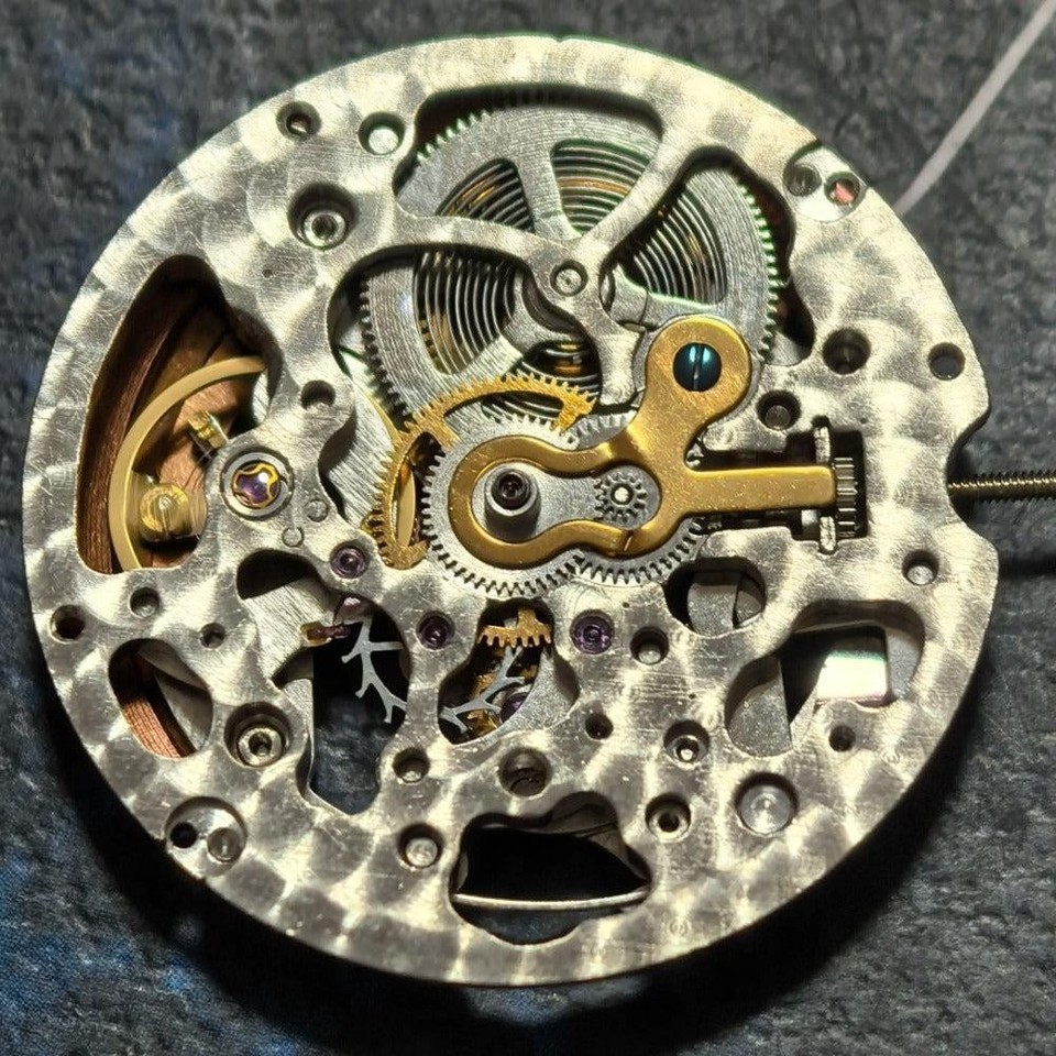 China Made Hollow Hangzhou 2189 Automatic Mechanical Movement Red Rotor ...