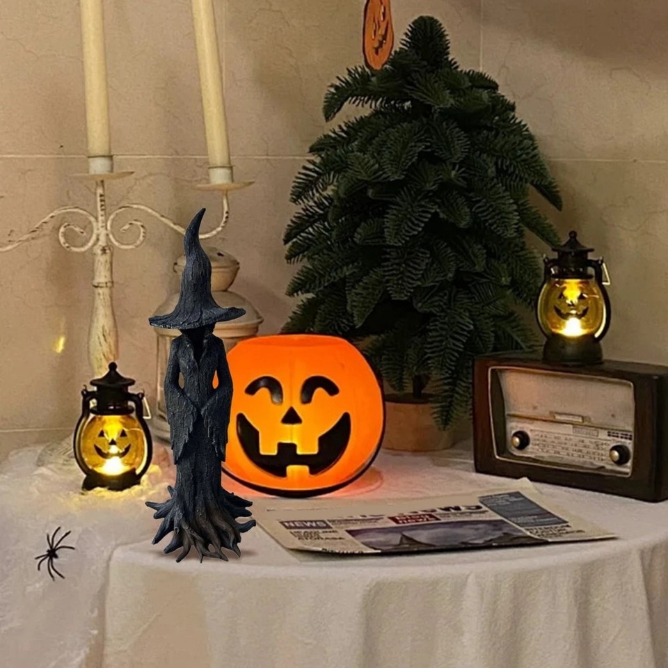 Cracker Barrel Tree Witch Statue 2025 20-30 cm Halloween Decor - New | eBay