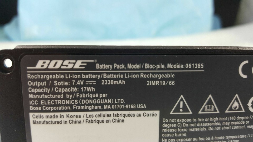 NEW Genuine BOSE BATTERY 061385 2330mAh for Bose Soundlink Mini 1 One ...
