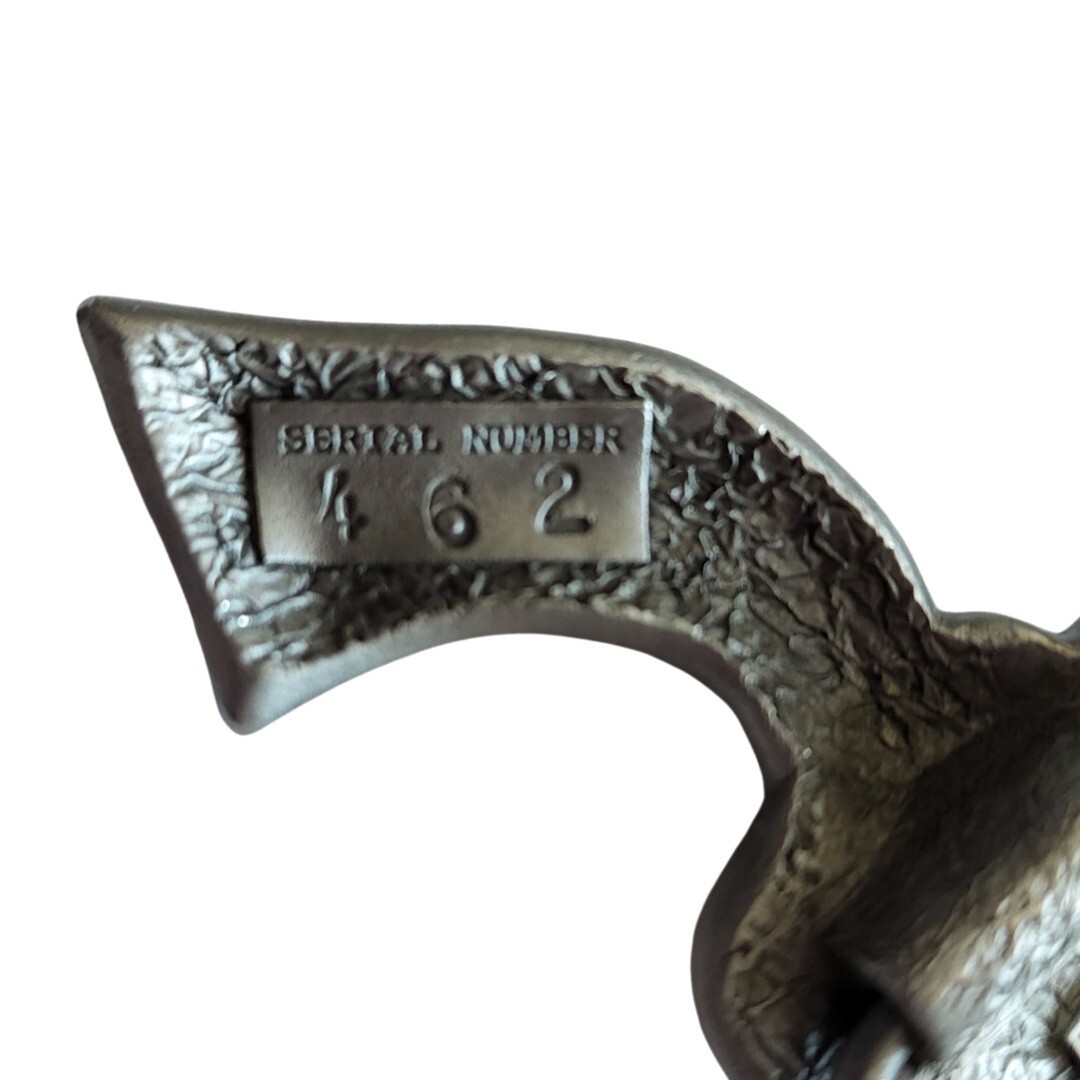 Rare Vntg Revolver Belt Buckle Signed Numbered Colt S… - Gem